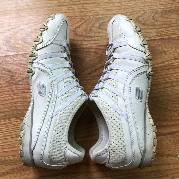 Skechers | Shoes | Skechers White Slipon Shoes | Poshmark
